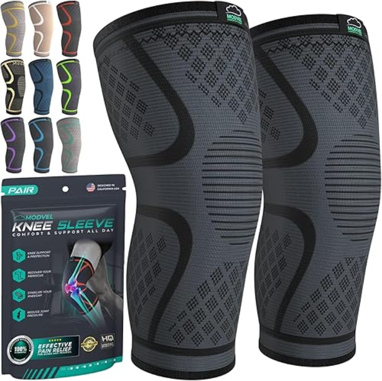 Modvel Compression Knee Brace Review: 2-Pack Recovery Sleeves That ...